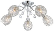 Stropní svítidlo KORDULA 56689-5 GLOBO, chromová, LED, 54 (cm)