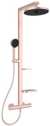 Ideal Standard ALU+ - Sprchový set s termostatem, průměr 26 cm, 2 proudy, rosé BD583RO