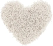 Dekorační polštářek ROMEO HEART 45x45 cm, krémový