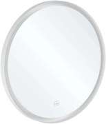 Villeroy & Boch Subway 3.0 - Zrcadlo v rámu s LED osvětlením, průměr 71 cm, dotykový senzor A4647100