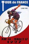 Plechová cedule Tour de France 1927 Velikost: A5 (20 x 15 cm)