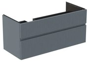 Ideal Standard Finesse - Umyvadlová skříňka 120x51x55 cm, 2 zásuvky, Ribbed Matt ashblue E3447UQ