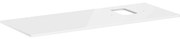 Hansgrohe Xelu Q - Deska pod umyvadlo 136x55 cm, výřez vpravo, lesklá bílá 54124050