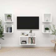 5dílný set TV skříněk bílý dřevotříska 3079601
