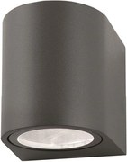 NV 710021 Venkovní nástěnné svítidlo NERO tmavě šedý hliník skleněný difuzor GU10 1x7W 220-240V IP54 bez žárovky světlo dolů - NOVA LUCE