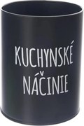 Orion Dóza, plechová, černá, bez víka, KUCHYNSKÉ NÁČINIE SK