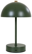 Tmavě zelená LED stolní lampa s kovovým stínidlem (výška 25 cm) Holt – House Nordic