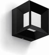 PH 16480/30/P0 LED Venkovní nástěnné svítidlo Philips Parterre 16480/30/P0 černé 2700K - PHILIPS (915005377201)