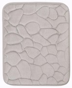 BO-MA, Protiskluzová koupelnová předložka 3D 133 sand, 50x80, šedá, koupelna