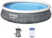 Bestway 57376 Fast Set™ Rattan 3.96m x 84cm s kartušovou filtrací