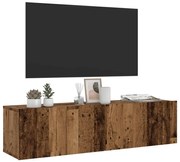 Nástěnná TV skříňka old wood 120 x 30 x 30 cm kompozitní dřevo