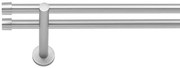 Dekodum Garnýž dvouřadá LOFT 19/19 mm matný chróm 240 cm