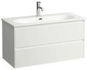 Laufen Lua - Skříňka s umyvadlem, 51x97x44 cm, 2 zásuvky, matná bílá H8600882601041