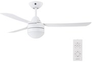 BAYSIDE 531016 - Stropní ventilátor MEGARA 2xE14/15W/230V bílá + DO