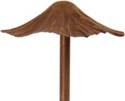 Rustikální rezavý kovový zápich houba - Ø 10*41 cm