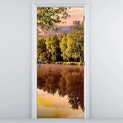 Fototapeta na dveře - Za řekou (95x205cm)