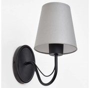 Nástěnná lampa MALBO 1xE27/15W/230V šedá/černá