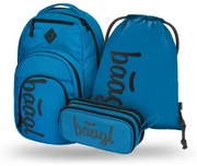 BAAGL 3 SET Coolmate Ocean Blue: batoh, penál, sáček