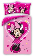 Bavlněné povlečení 140x200+70x90 Minnie Pink
