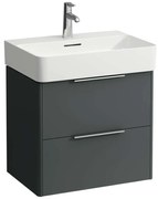 Laufen Base - Umyvadlová skříňka, 52x58x39 cm, 2 zásuvky, šedá H4022521102661