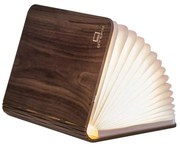 Hnědá LED stolní lampa s textilním stínidlem (výška 2,5 cm) Booklight – Gingko