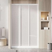 Ravak Supernova - Sprchové dveře trojdílné ASDP3-100, 97-101 cm, bílá/Pearl 00VA01R211