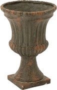 Zelený antik květináč Antiqou French - Ø 40*56 cm