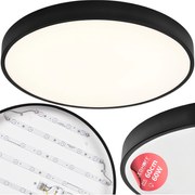 Stropní Svítidlo Led stropní svítidlo na omítku Velká 60 CM Kulatá Černá do pokoje 60 W