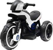 Dětská elektrická motorka Baby Mix POLICE bílá