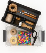 Orion Organizér, úložný box 2v1, multifunkční, šedý STORMAX - 9l, 35 x 23 x 17 cm