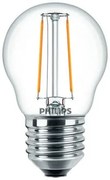 LED žárovka E27 Philips P45 Classic Filament 2W (25W) teplá bílá (2700K)