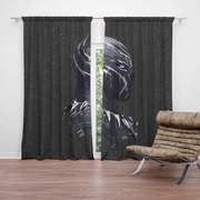 Sablio Závěs BLACK PANTHER z profilu Vesmír: 2ks 140x250cm