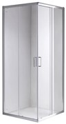 BPS-koupelny Čtvercový sprchový kout HYD-SK93B 90x90 chrom/transparent - bez vaničky