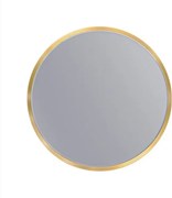 Erga Round, kulaté zrcadlo 30cm, zlatý rám, ERG-V01-ROUND-3030-GD