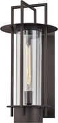 HVLG B6812-CE Venkovní nástěnné svítidlo CARROLL PARK kov/sklo bronz/čirá E27 1x13W - HUDSON VALLEY (Troy)