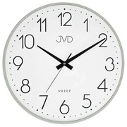 JVD Zelené nástěnné kovové netikající tiché hodiny JVD HK4129.2