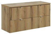 Závěsná skříňka Nova Oak s deskou 120 cm dub coast evoke