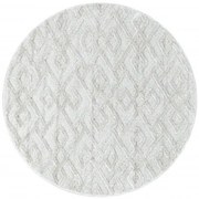 Ayyildiz, Kusový koberec Pisa 4708 Cream kruh, 80x80 (průměr) kruh, bílá, ložnice