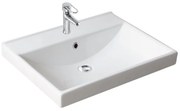 Okna Macek Zápustné umyvadlo - UM.603, 60 cm, keramické, lesklá bílá