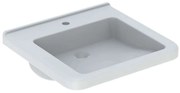 Geberit Selnova Comfort - Umyvadlo bezbariérové, 55x53 cm, bez přepadu, otvor pro baterii, bílá 500.786.00.7