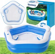 Bazén Bestway Pro Děti Rodiny Polštáře XXL 213 x 206 cm