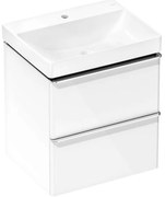 Hansgrohe Xelu Q - Skříňka s umyvadlem, 63x58x50 cm, 2 zásuvky, lesklá bílá/chrom 54371000