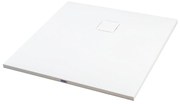 Cagliari White 80x80x2,6 cm Čtvercová SMC sprchová vanička se sifonem