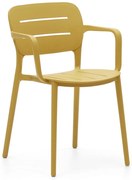 Žlutá plastová zahradní židle Morella – Kave Home