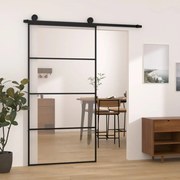 Posuvné dveře s kováním 102,5 x 205 cm ESG sklo a hliník 3152149