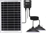 Aigostar - LED Solární lustr 2xLED/35W/12V 6000 mAh 6500K pr. 15 cm