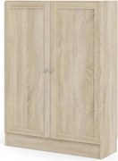 Skříň Bask 79 x 28,3 x 107,2 cm, dveře dřevo, dub sonoma