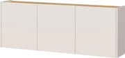 Krémová závěsná skříňka v dekoru dubu 138x52x25 cm Libbiano – Germania