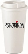 POHODINDA - bílý termohrnek 475 ml