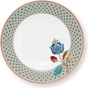 Pip Studio Blooming Tales talíř Ø21,5 cm, modrý (Hluboký talíř)